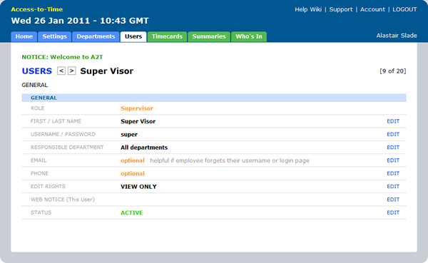 uAttend: Cloud based Time and Attendance system | clear-time.co.uk
